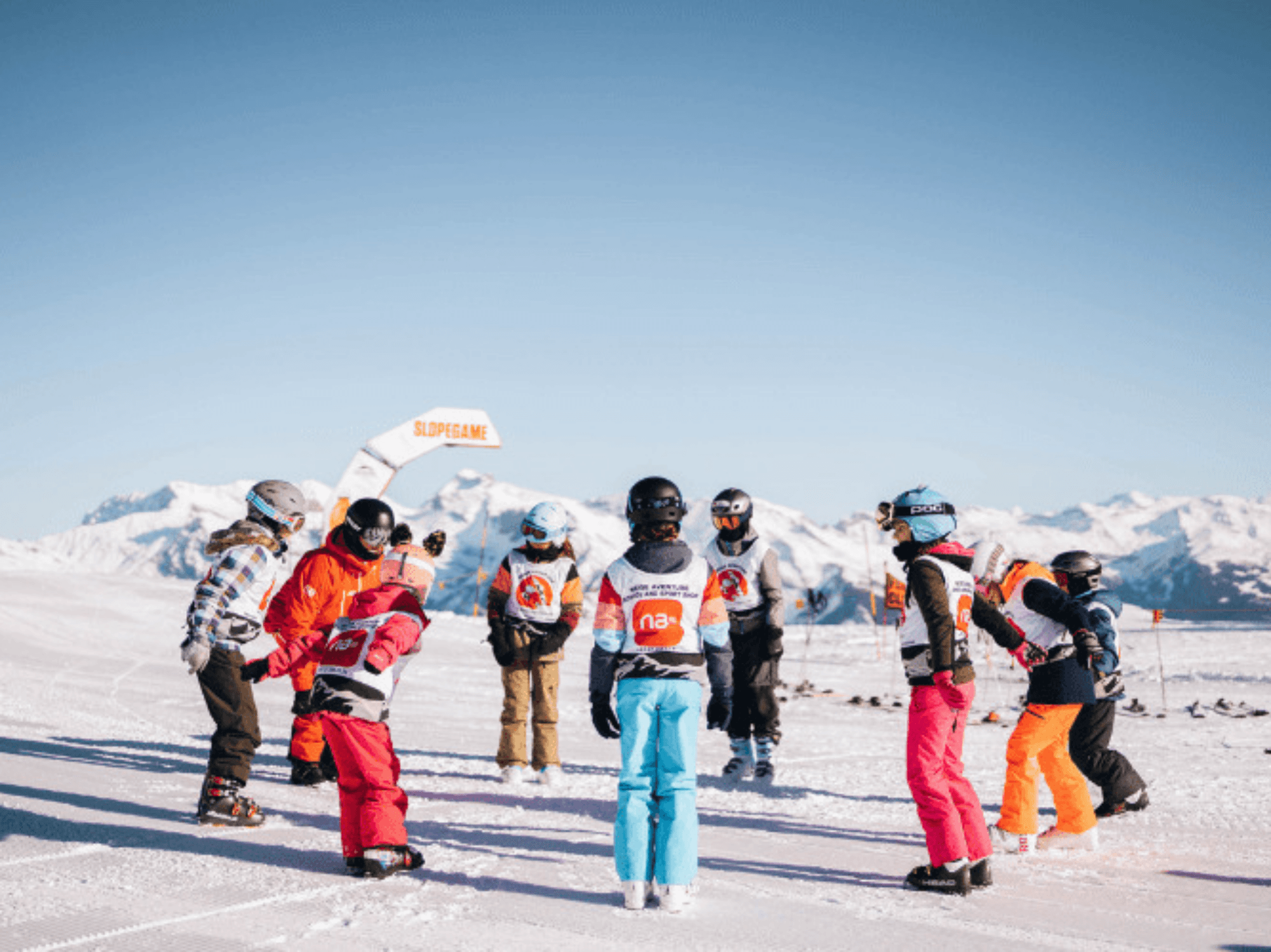Ski school group for children aged 5 to 12 in Nendaz including an ...