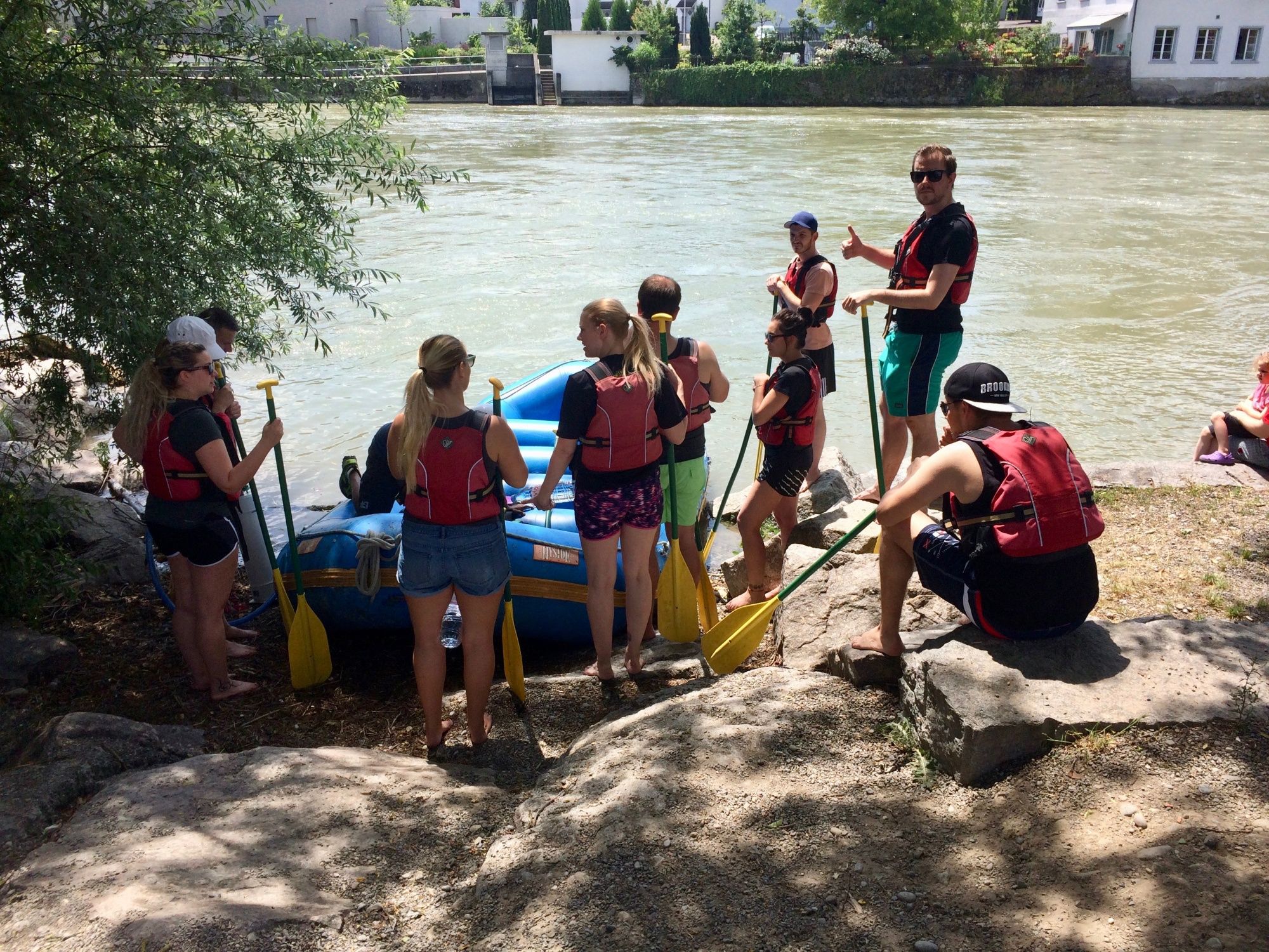 Opblaasboot halve dagtocht Reuss van Bremgarten naar Mellingen