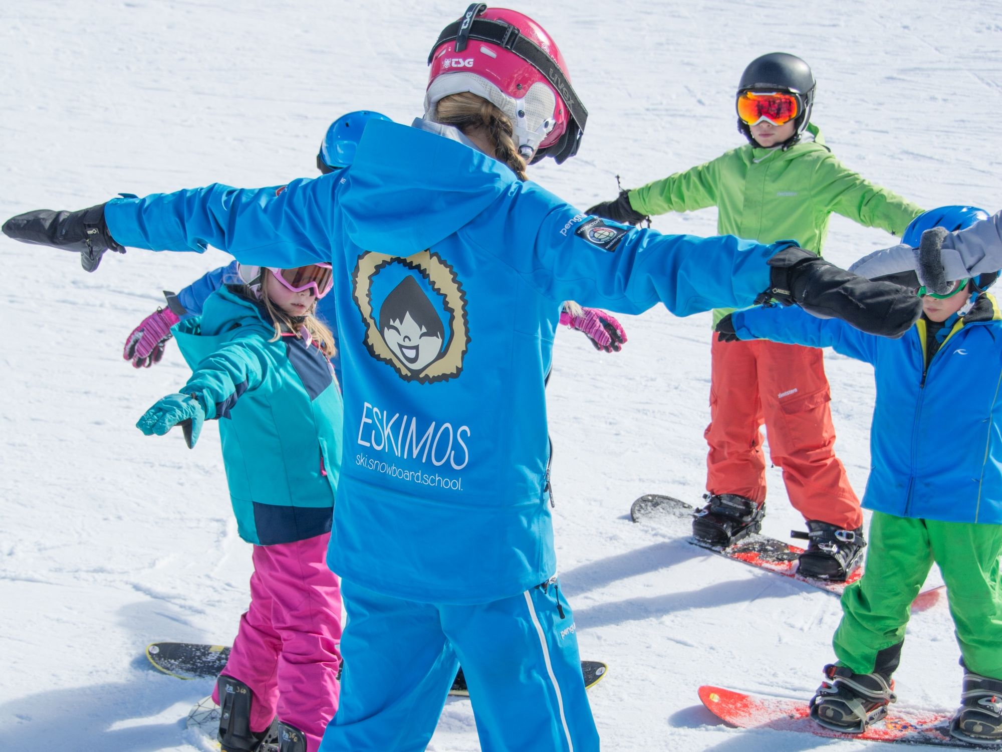 Snowboard Group Lessons for Kids in Saas-Fee