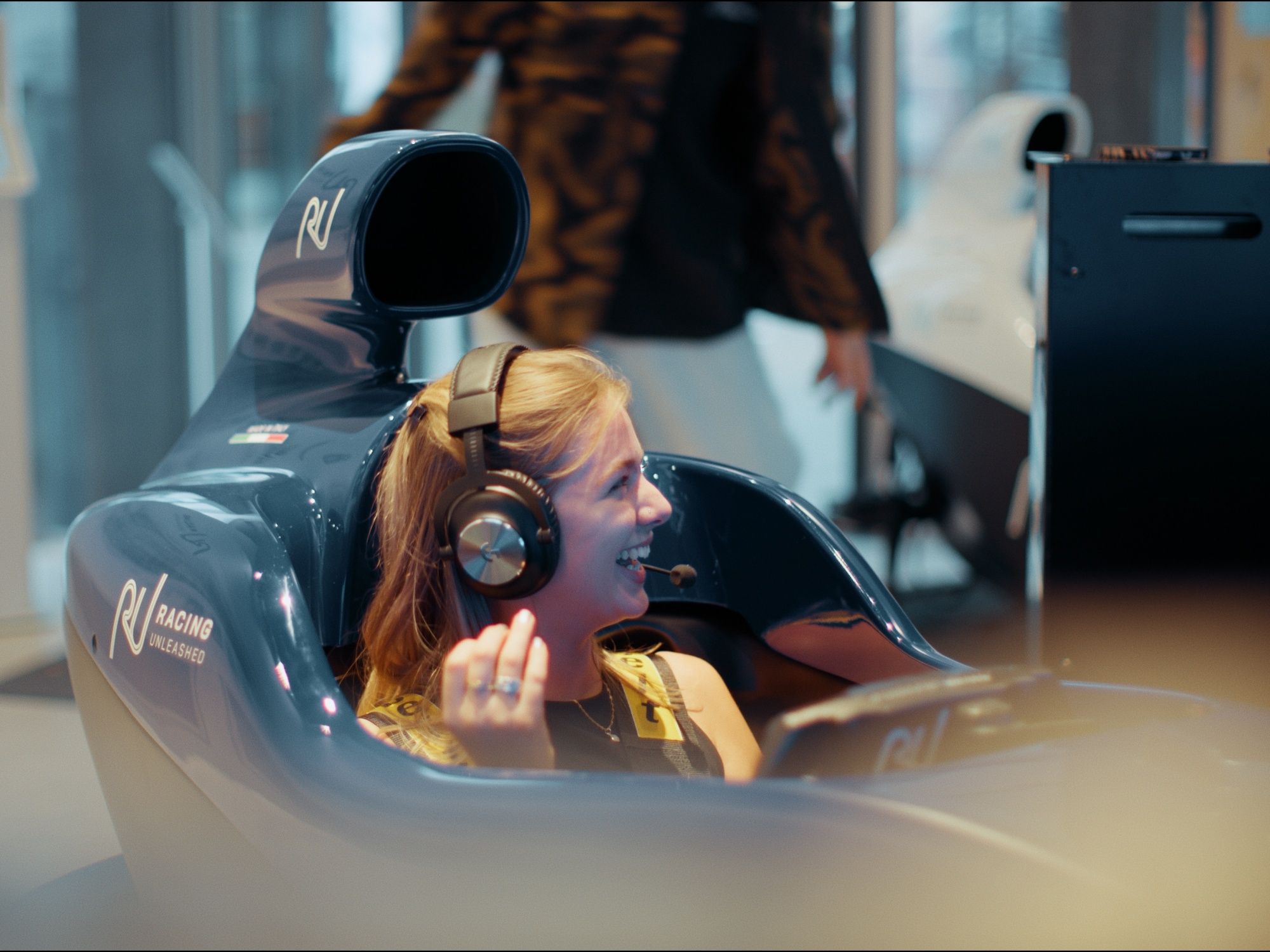 Racing Unleashed - Driving in the racing simulator at Zurich Airport