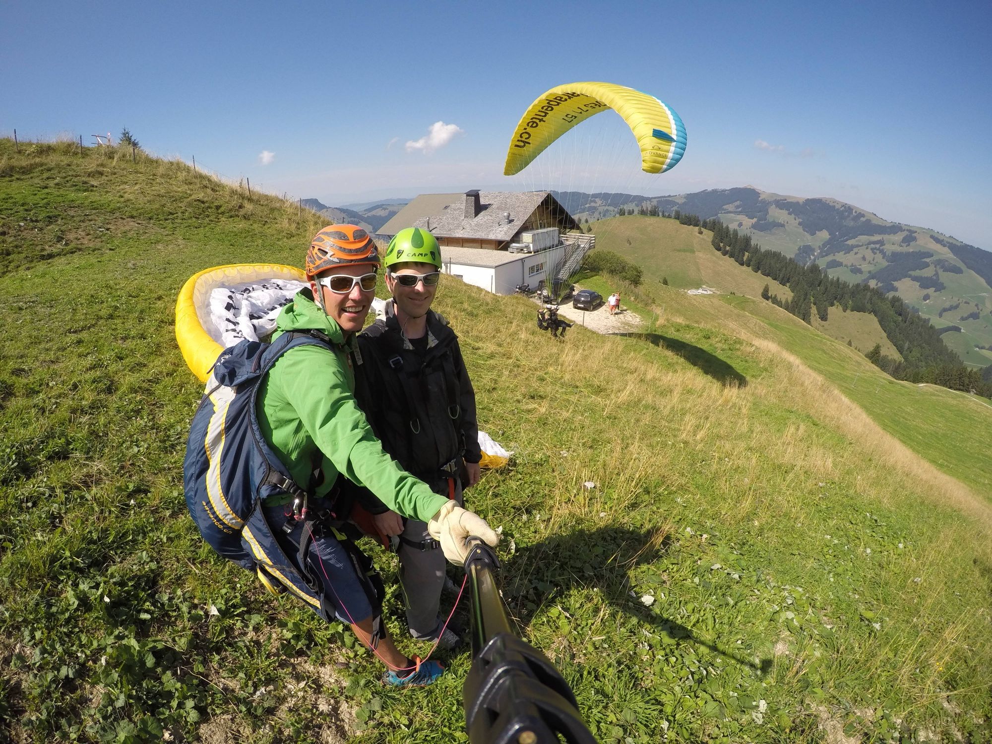 "Ikarus Traum" Paragliding doop in Gruyère
