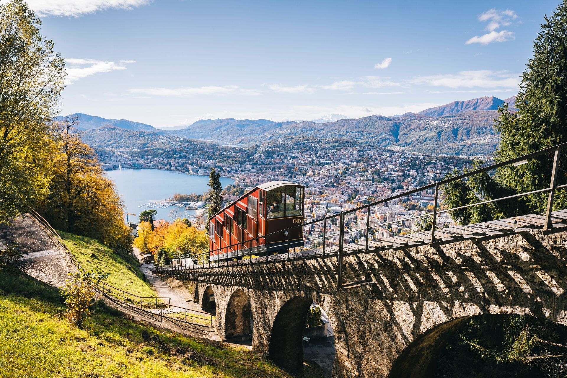 Standseilbahn Monte Brè Ticket ab Lugano Cassarate | Swiss Activities