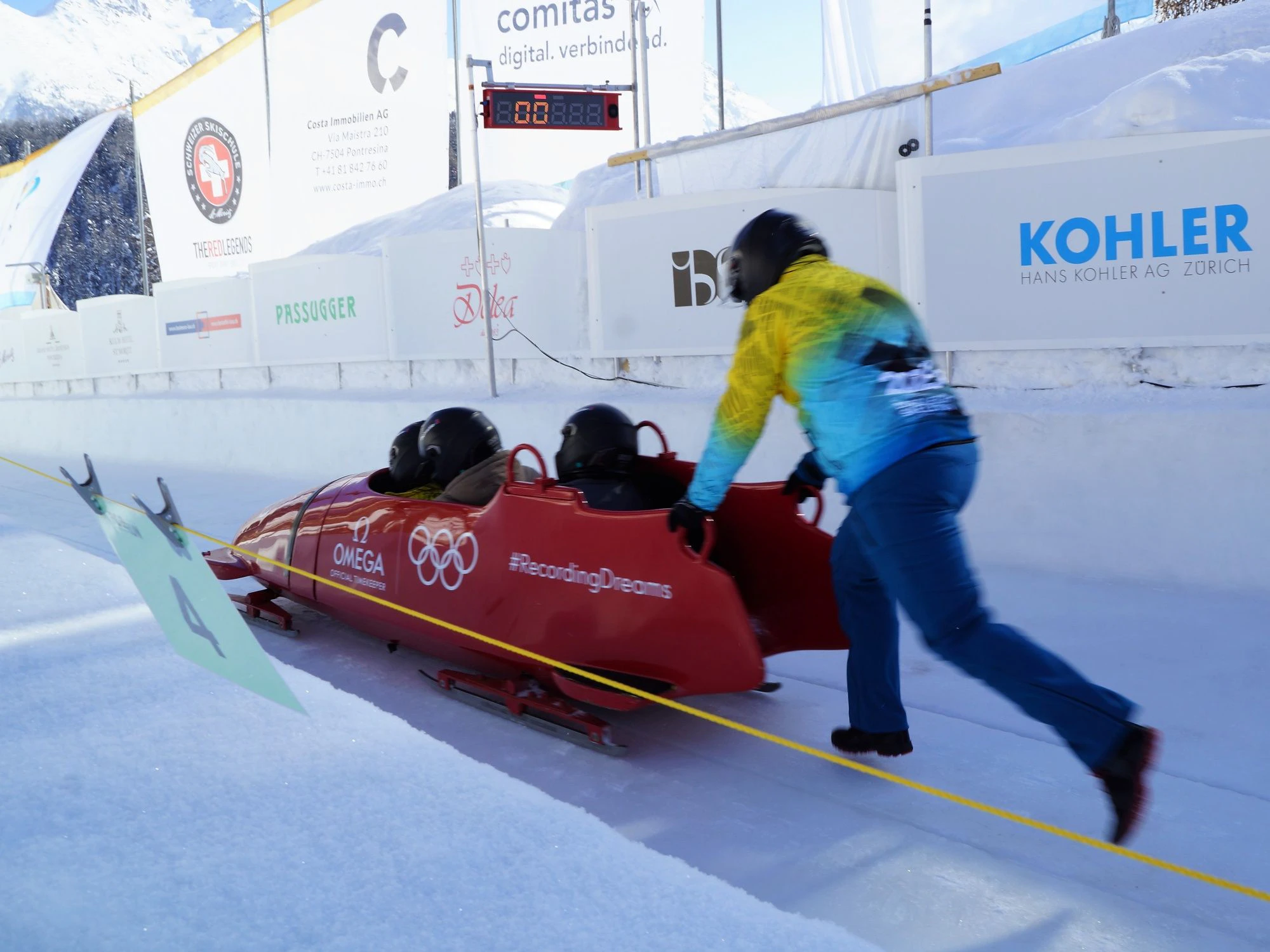 Olympic bobsleigh in St. Moritz
