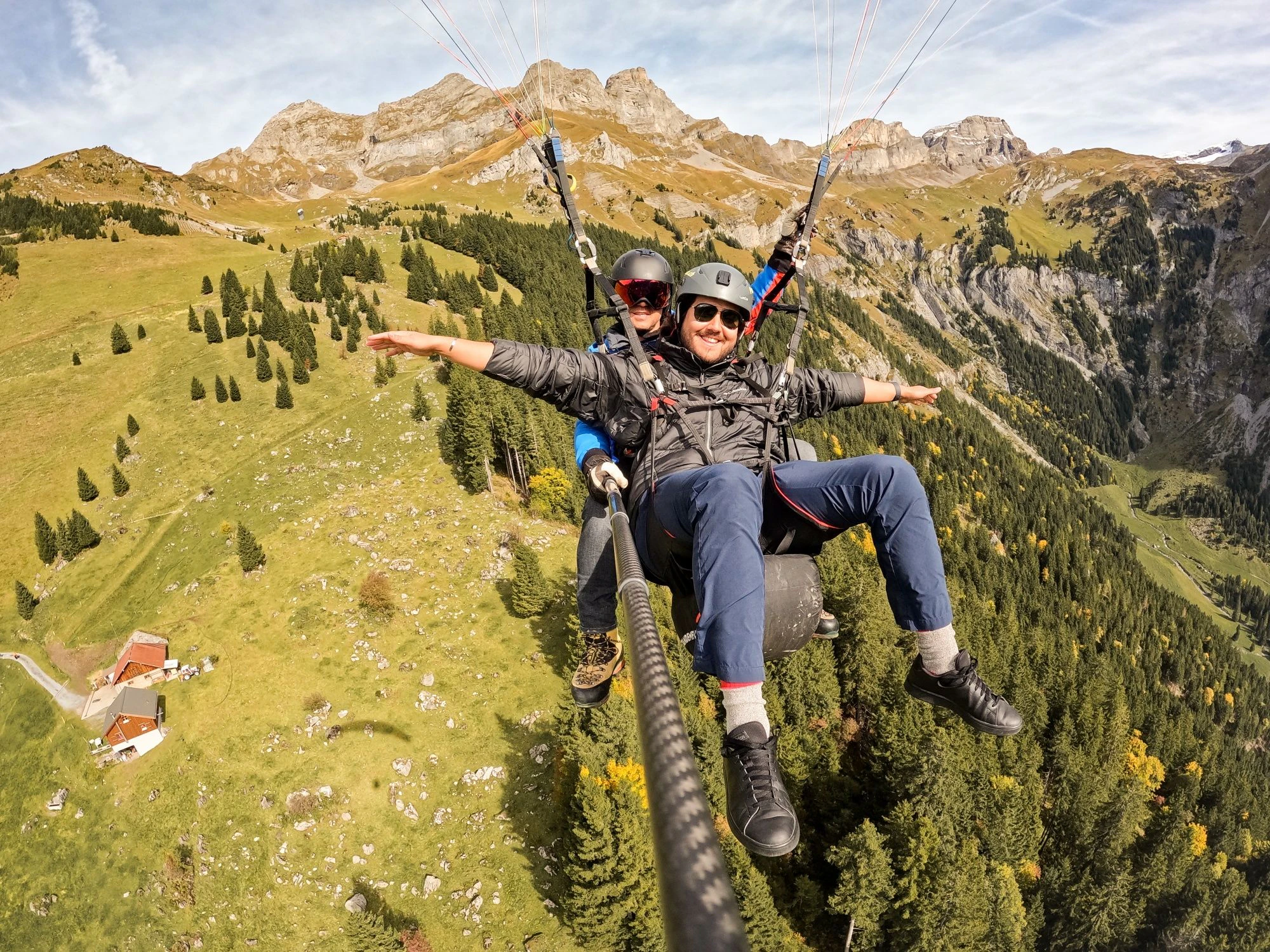 Tandem Paragliding Flight from Engelberg