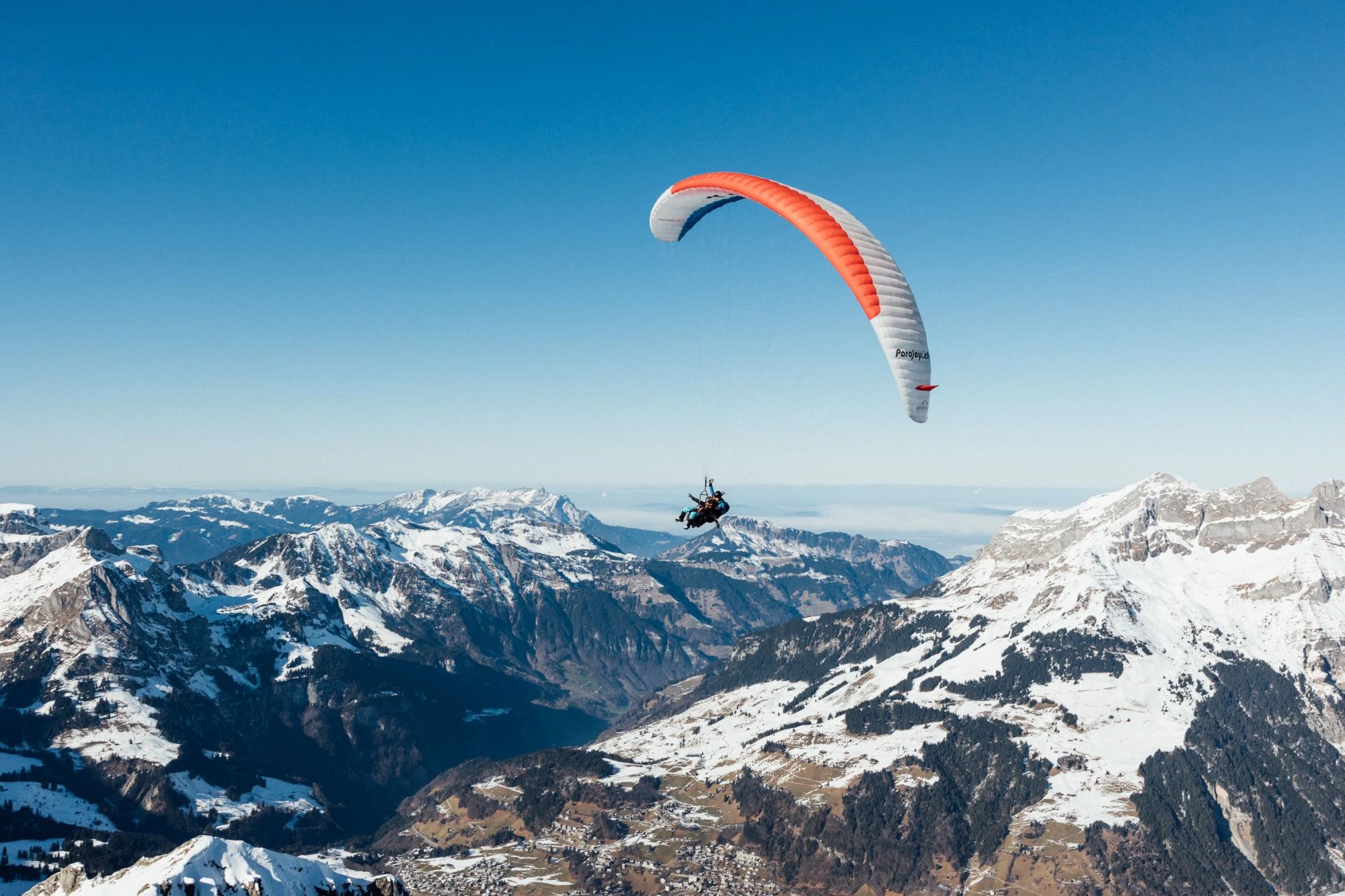 Tandem Paragliding Flight from Engelberg