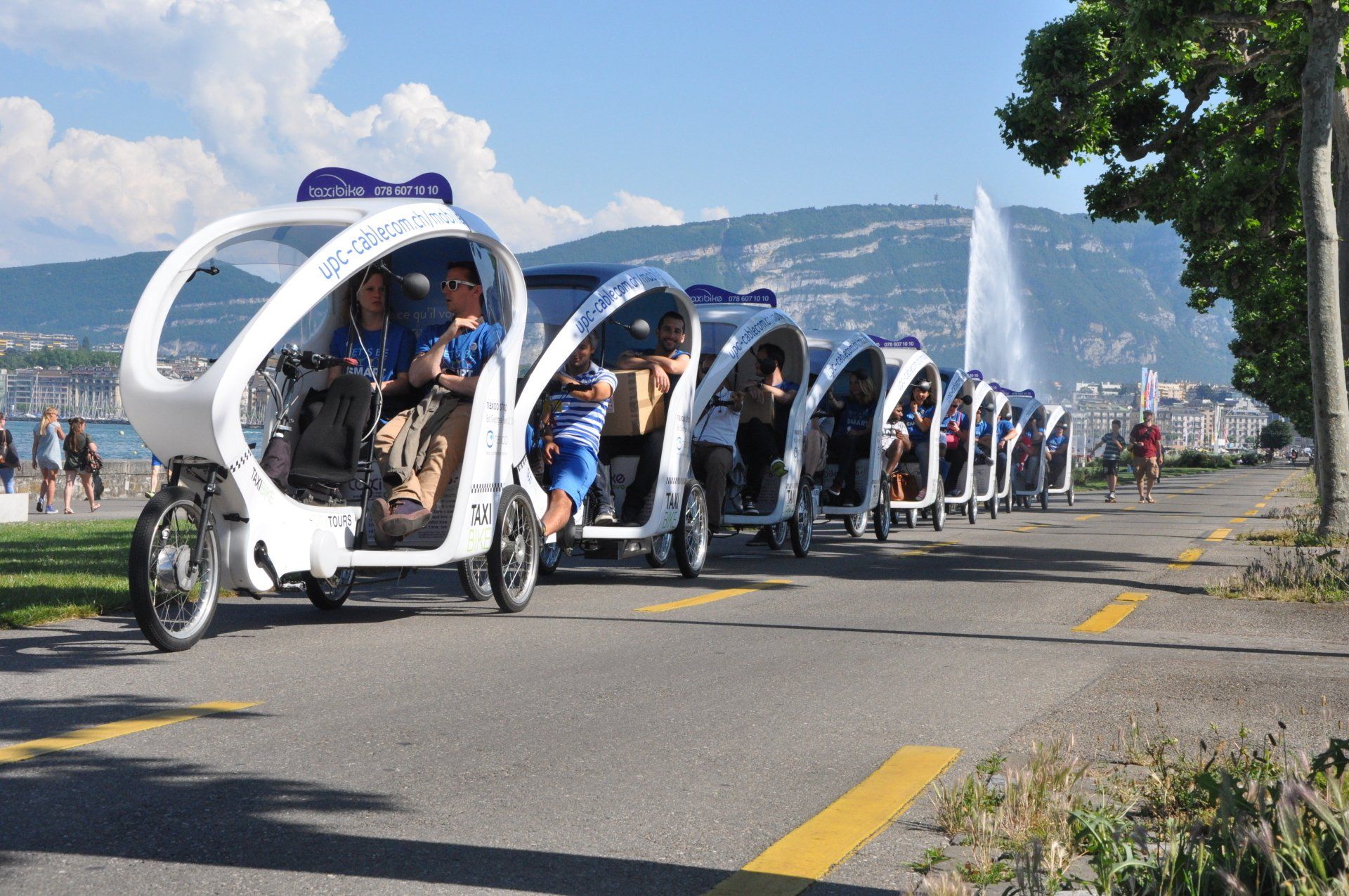 Fahrradtaxi Rundtour Sehenswürdigkeiten von Genf