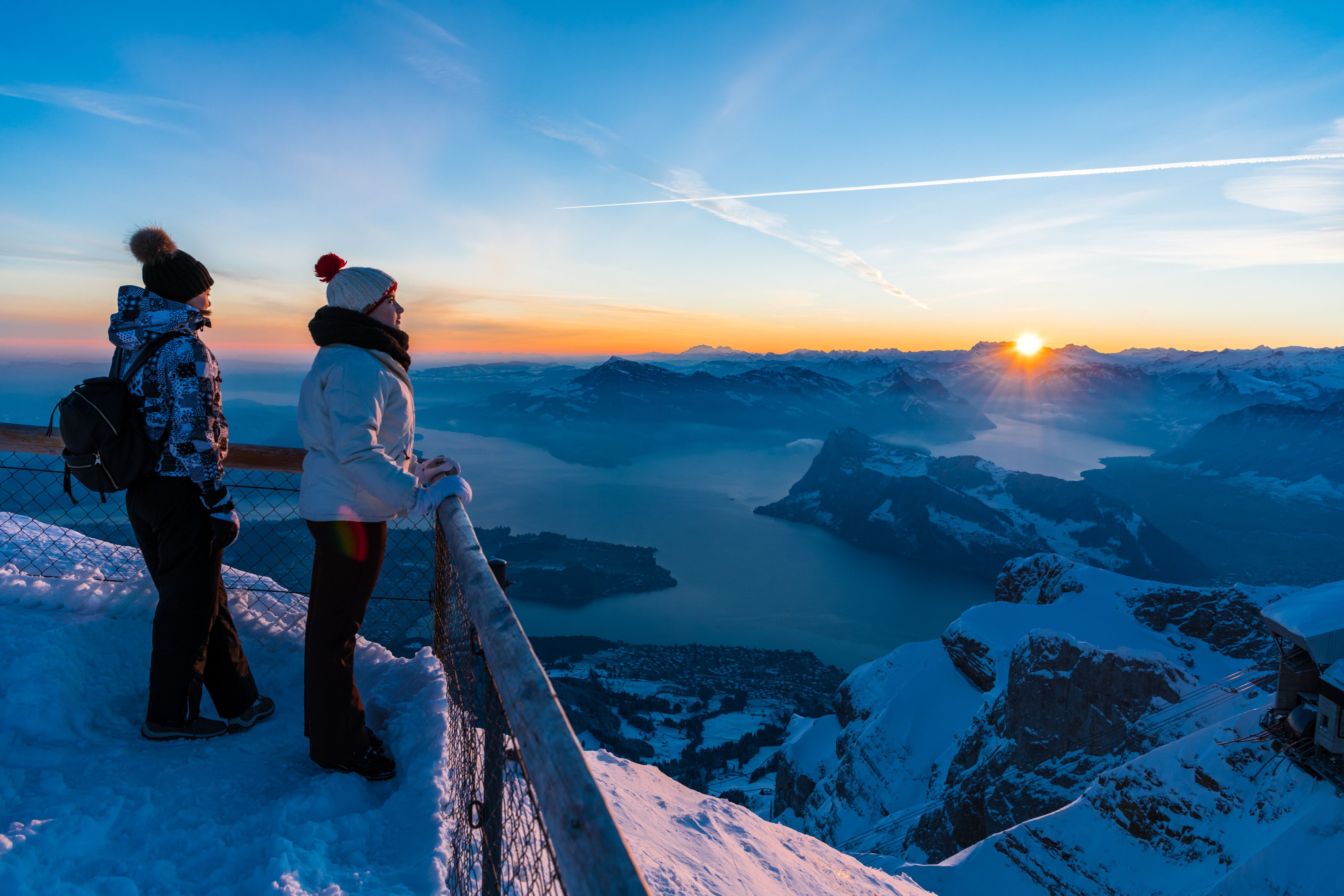 Winterticket Pilatus mit Gondelbahn und Luftseilbahn ab/bis Kriens