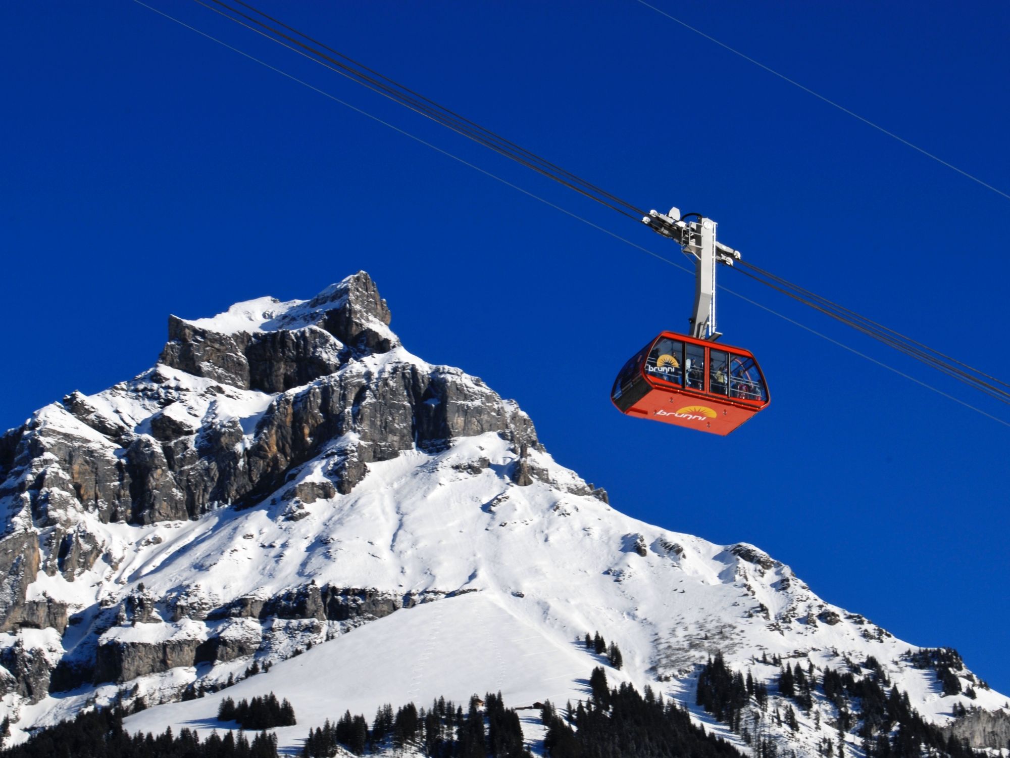 Engelberg-Ristis Winter Ticket cable car from Engelberg