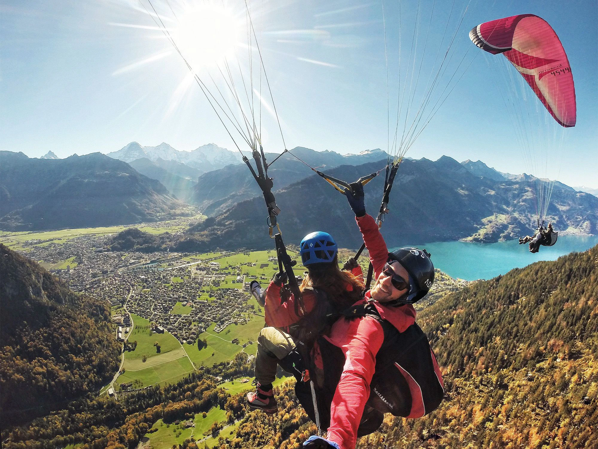 "The Golden Eagle" Beatenberg Paragliding from Interlaken | Swiss ...