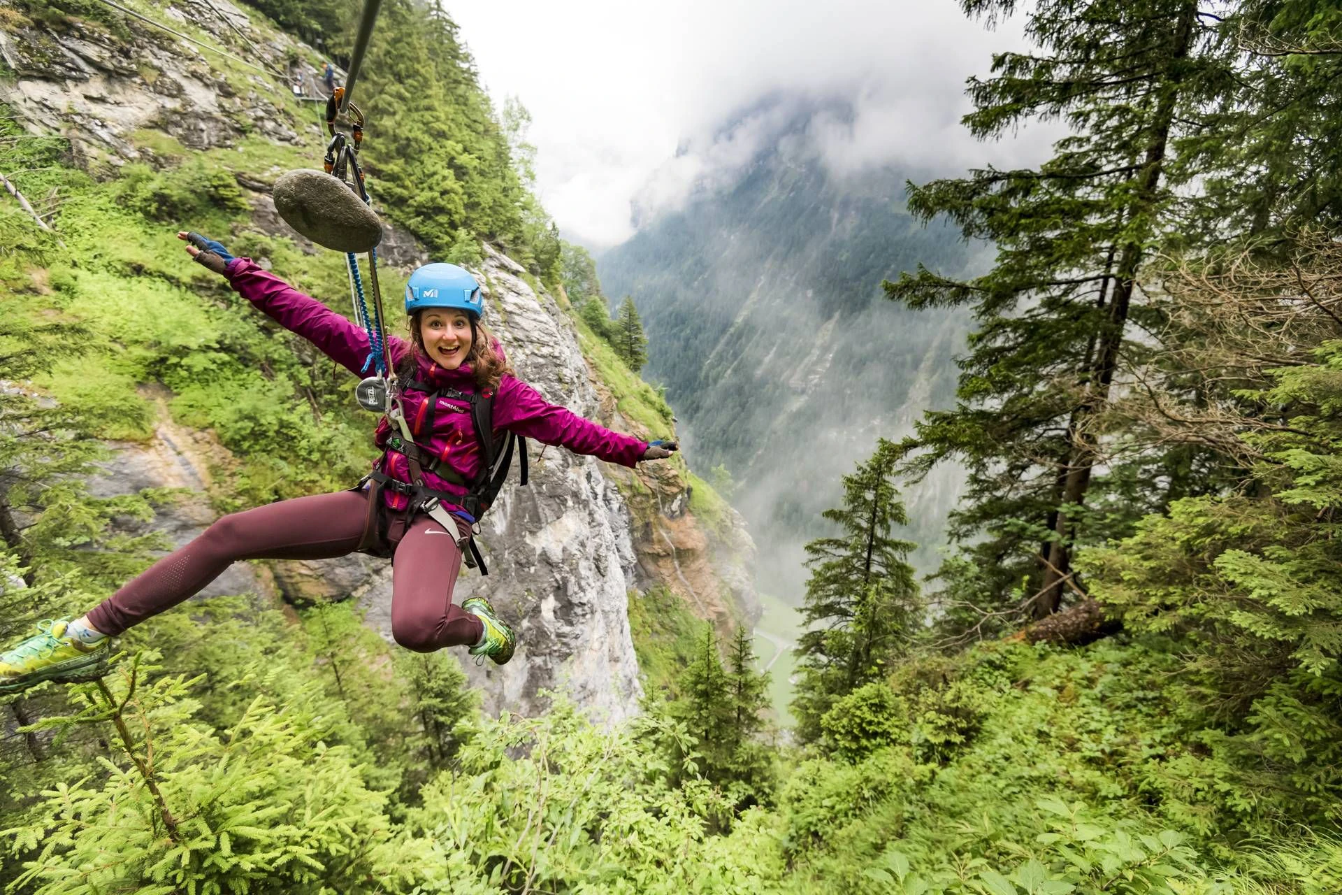 Via ferrata Mürren for beginners