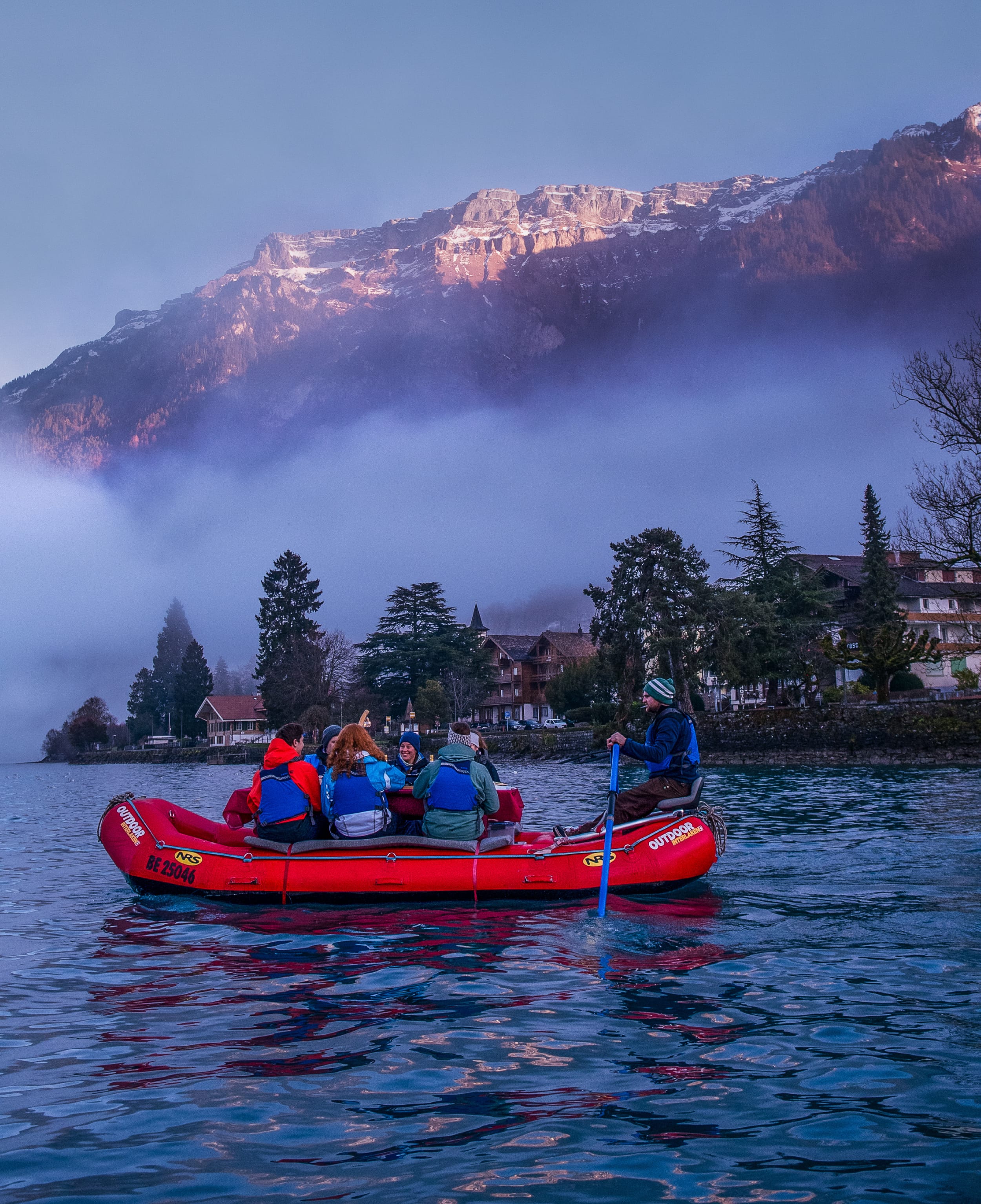 Rafting en el Aare y el lago de Brienz