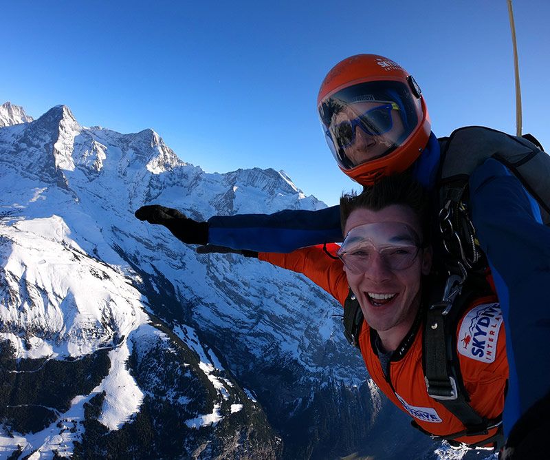 Eiger Jump Lauterbrunnen Helikopter Skydive